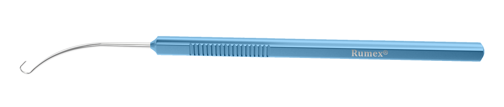 5-061 Scobee Oblique Muscle Hook, Curved, Flat 4.50 mm Hook, Length 136 ...